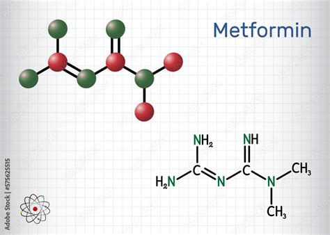 Metformin Molecule It Is Biguanide Antihyperglycemic Agent Used In Management Of Type Ii