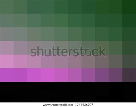pink green blending pixels black border stock illustration 1244436907