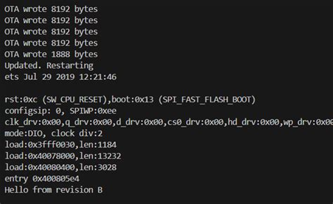 dynamically updating firmware from arbitrary sources on an esp32