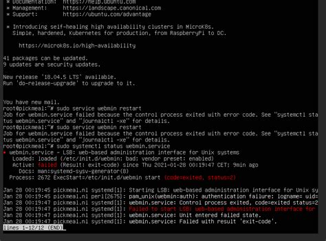 Unable To Start Webmin Webmin Vs Virtualmin For Web Hosting Webmin
