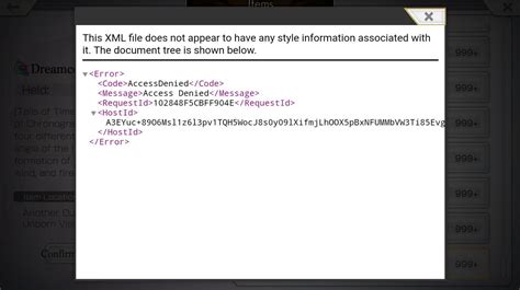 Never Seen Before Error Any Ideas You Get This Error If You Access The Key Items R