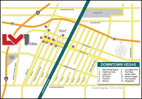 Printable Map Of Fremont Street Las Vegas