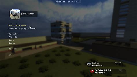 Quake Sandbox Main Features News OpenSandbox ModDB