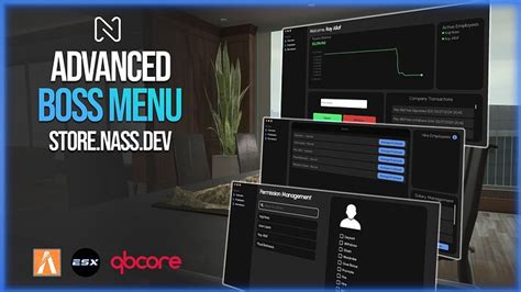 [ESX/QBCORE/QBOX] Nass Advanced Boss Menu - FiveM Releases - Cfx.re ...