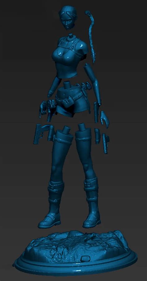 Lara Croft Classic 3d Print Model Stl Files For Tomb Raider Fans