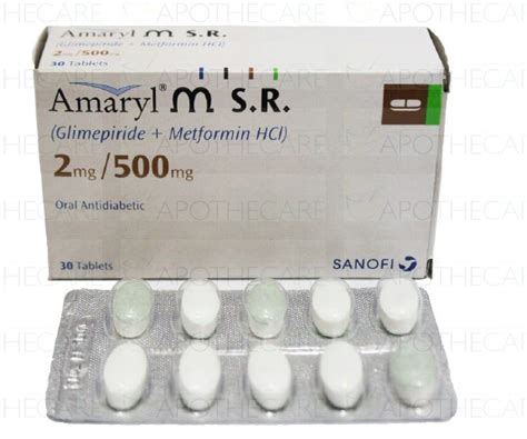 Amaryl M Sr Tab 2mg500mg 3x10s