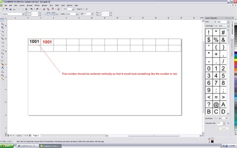 Arranging Text Within A Table Coreldraw Graphics Suite X4 Coreldraw