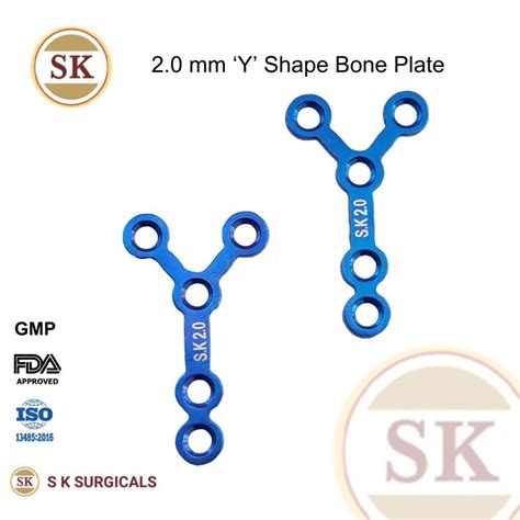 Oral Maxillofacial Titanium Y Shape Mini Bone Plate 20 Mm Manufacturer