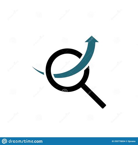 Magnifying Glass And Data Analysis Icon Isolated On White Background