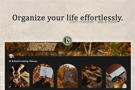 Notion Dark Academia Academic Planner Assignment Tracker Notion