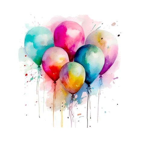Balloon Art Watercolor Balloon Clipart Watercolor Balloons Etsy Artofit