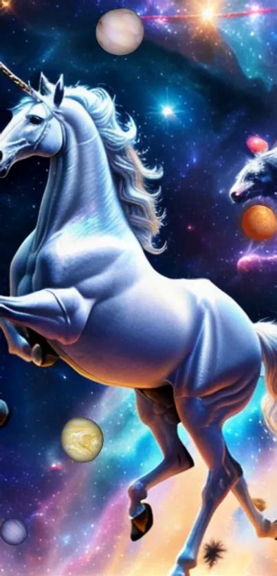 Mystical Unicorn Galaxy Wallpaper Free Download