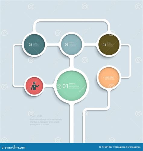 Simple Infographic Circle With 3 Steps Vector Circular Template Round