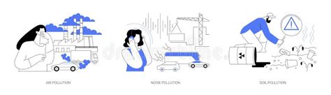 Ecological Problem Abstract Concept Vector Illustrations Stock Vector