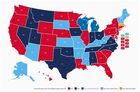 Massachusetts Ccw Gun Laws Concealed Carry States
