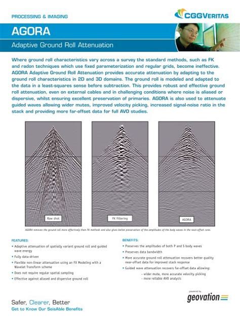 Adaptive Ground Roll Attenuation Cgg