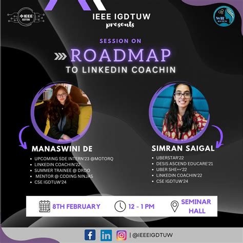 Ieee Igdtuw On Linkedin Opportunity Linkedin Engineering Tech