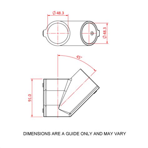 Speedrail Angle Tee 45° Doughty Engineering