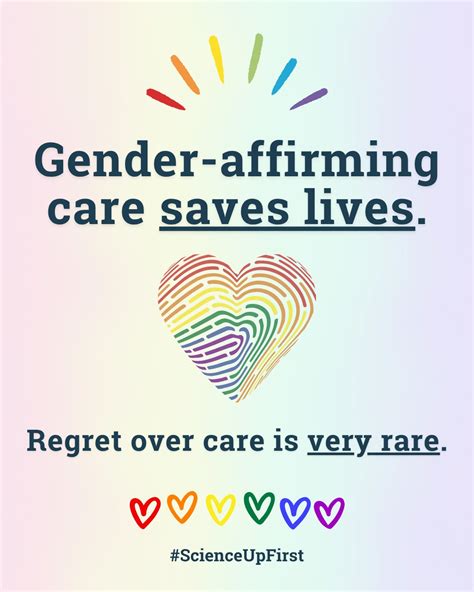 Gender Affirming Care Saves Lives Scienceupfirst