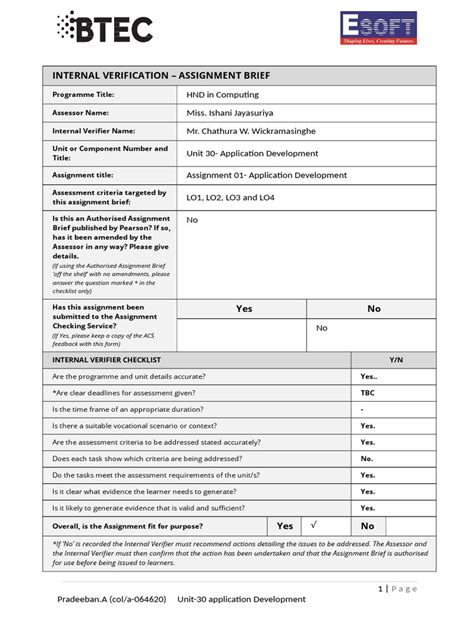 unit 30 application development assignment brief pdf web