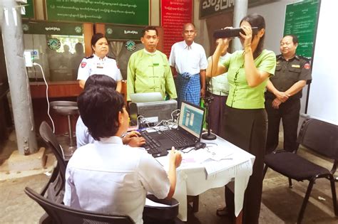 သံတွဲမြို့၌ E Id စနစ်လုပ်ငန်းဆိုင်ရာ ဇီဝဆိုင်ရာအချက်အလက် Biometric ကောက်ယူခြင်းလုပ်ငန်းစတင်ဆောင