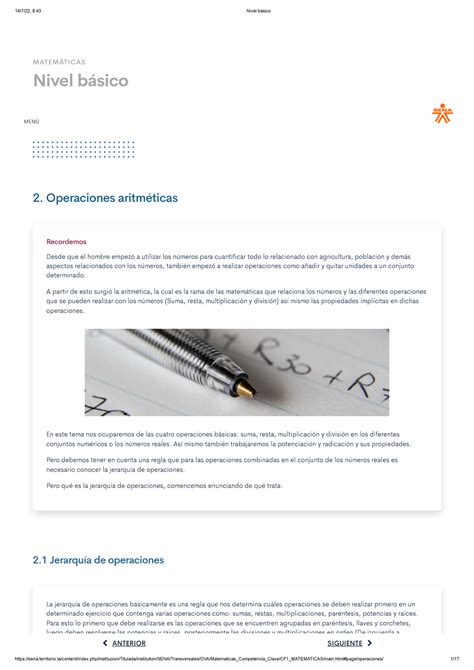 3 Operaciones Aritmeticas Recordemos Desde Que El Hombre Empezó A