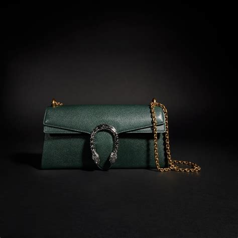 Dionysus Medium Shoulder Bag In Green Leather Gucci® Ca