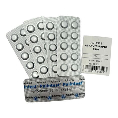 Alkavis Rapid Alkalinity Test Tablets Palintest 50 Pack Aust Pools And Product