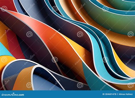 Dynamic Abstraction 3d Background With Geometric Shapes Twisting And