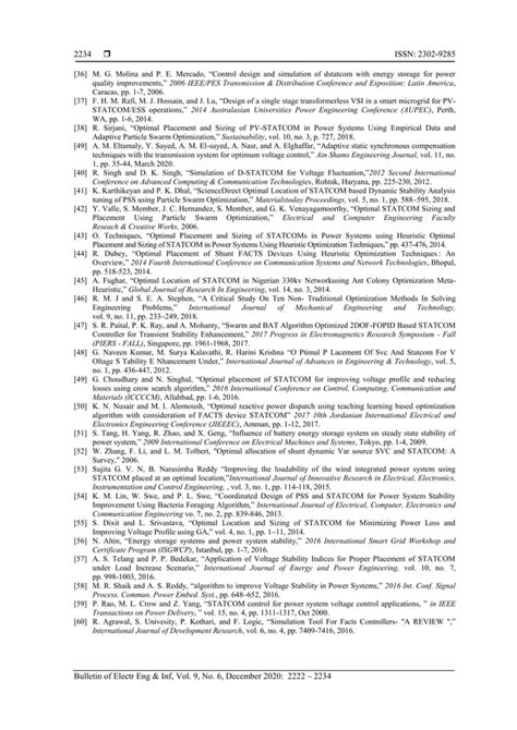 Application Of Static Synchronous Compensator And Energy Storage System For Power System