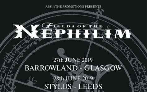 Fields Of The Nephilim June 2019 Uk Tour Altvenger Magazine