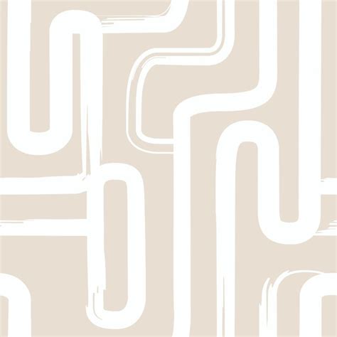 Curved White Lines Wallpaper Modern And Minimalist Design Deccoprint Pastel Interior Design