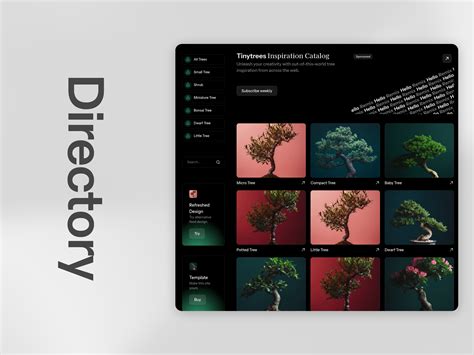 Tiny Trees Responsive Portfolio Website Template By Benjamin Libor — Framer Marketplace