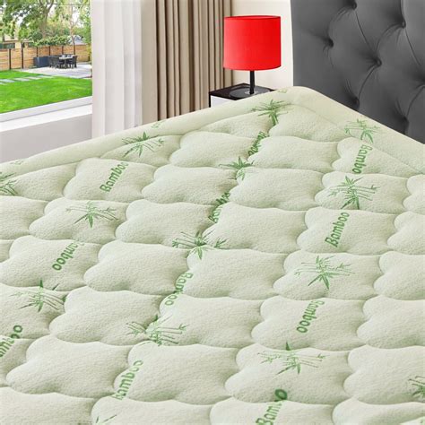 Goonik Full Mattress Pad Cover Viscose Made From Bamboo