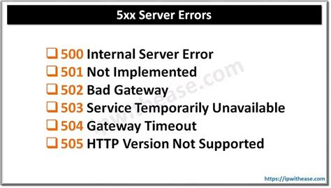 5xx Server Errors And The Troubleshoots Ip With Ease