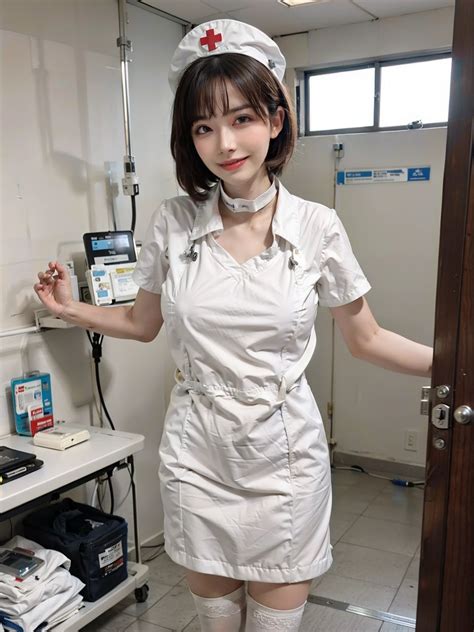 Masterpiece Best Quality 1girll Nurse White Uniform Seaart Ai
