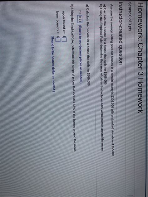 Solved Homework Chapter 3 Homework Score 0 Of 3 Pts
