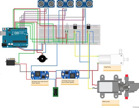 Hands Free Soap Water And Paper Towel Dispenser Arduino Project Hub