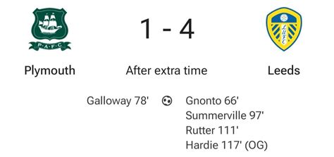 Fotmob 리즈의 벽 오늘자 리즈 Cb 조 로든 스탯 Vs 플리머스 해외축구 에펨코리아