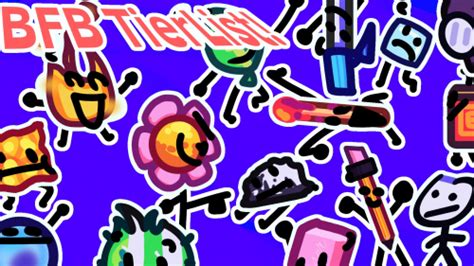 Create A BFB Character Tierlist Tier List TierMaker