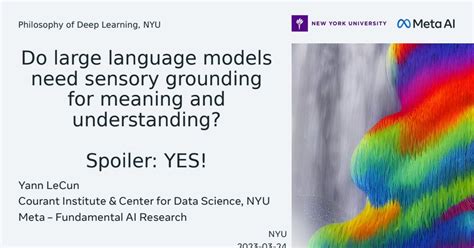 do large language models need sensory grounding for meaning and