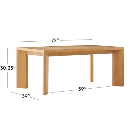 Sydney Rectangular White Oak Dining Table 72 Reviews Cb2