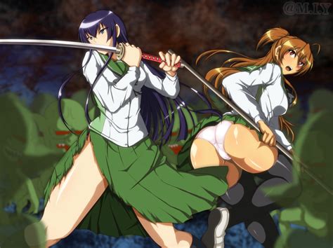 Miy Busujima Saeko Miyamoto Rei Goblin Slayer Highschool Of The