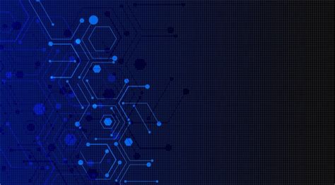 Premium Vector Abstract Computer Technology Background With Circuit Board And Hexagon