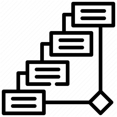 System Diagram Process Management Strategy Business Workflow Icon Icon Download On