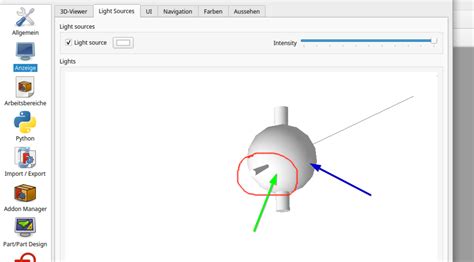 Feature Request Add Preferences For Multiple Lights In The Scene · Issue 11166 · Freecad