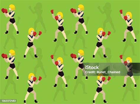 권투 포즈 만화 긴 범위 어퍼 컷 원활한 배경 화면 배경 화면 배경 건강한 생활방식에 대한 스톡 벡터 아트 및 기타 이미지 건강한 생활방식 권투 글러브 권투 선수