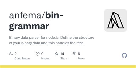 GitHub Anfema Bin Grammar Binary Data Parser For Node Js Define The Structure Of Your Binary