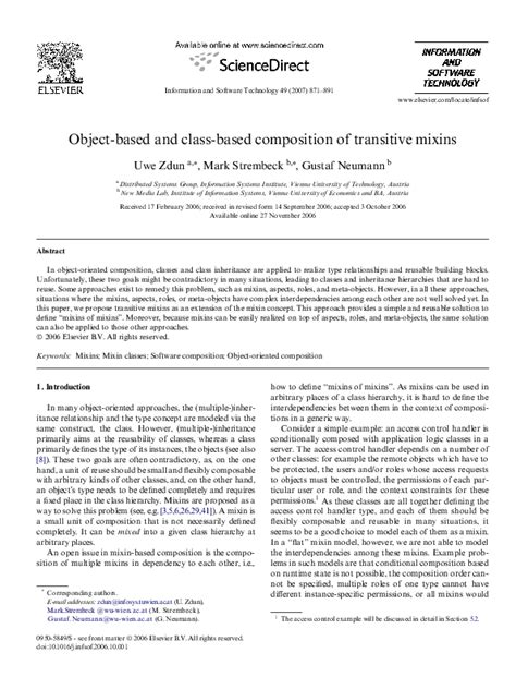 pdf object based and class based composition of transitive mixin