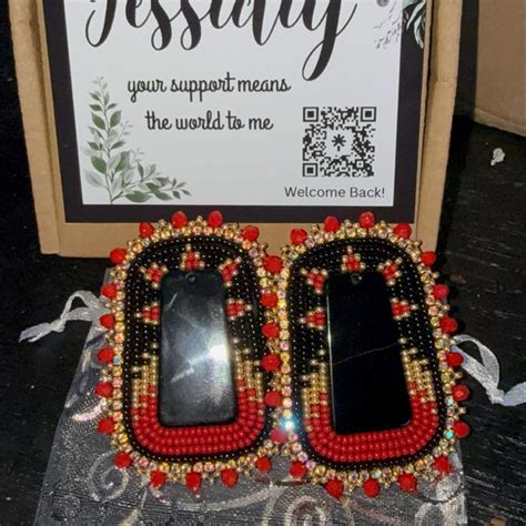 Handmade Beaded Popsocket Earrings And Id Badge Etsy